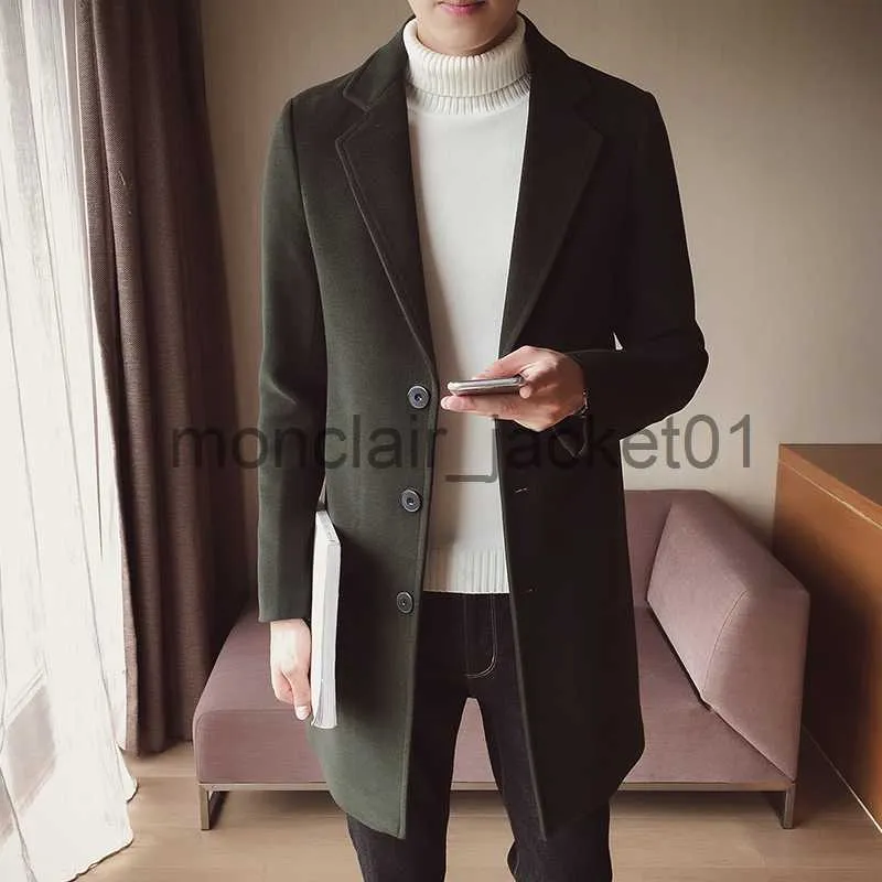 2023 Autumn Winter Mens Business Casual Solid Color Single 2023 Autumn Winter Mens Business Casual Solid Color Single