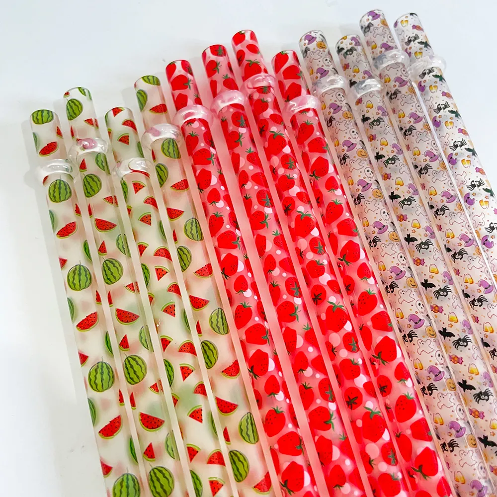 DHgate.com:Reusable BPA-Free Printed Plastic Straws for Parties ...