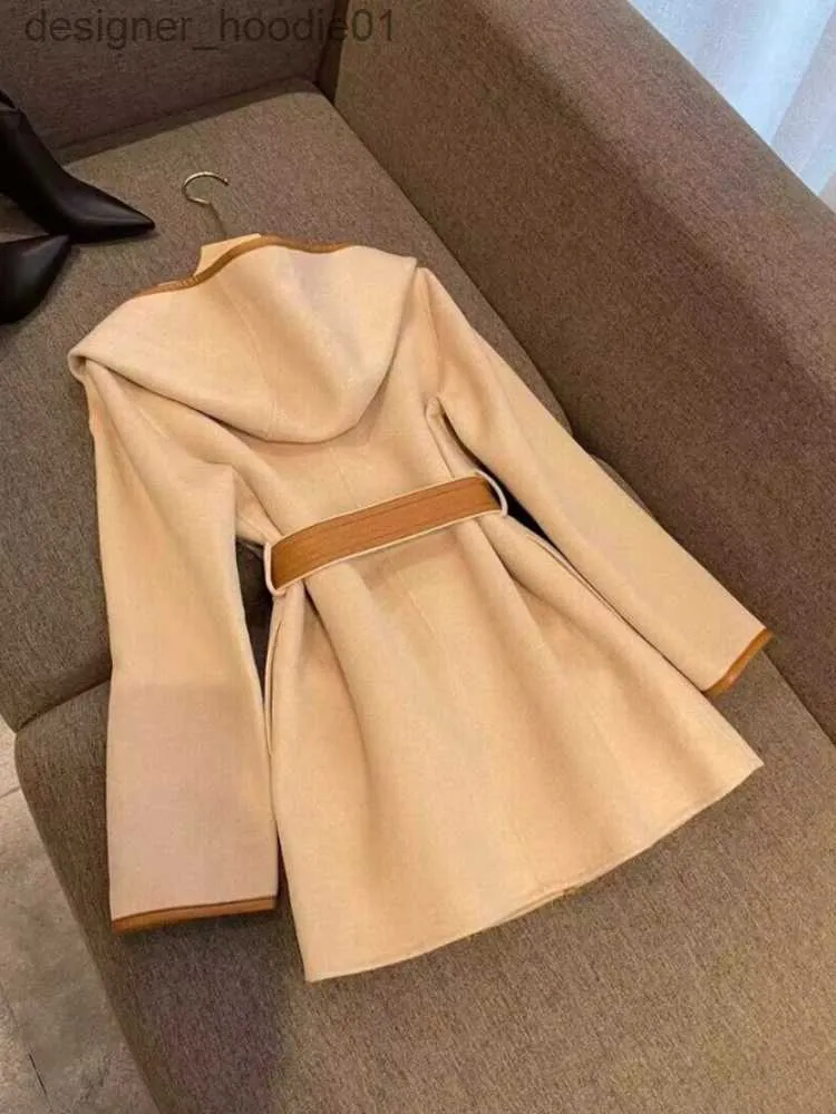 DHgate.com:Womens Wool Blend Hooded Coats, Autumn Winter Fashion ...