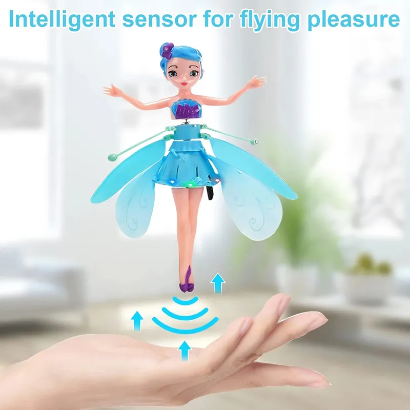 ElectricRC Flying Fairy Princess Doll Toys Infrared Induction Flying ...