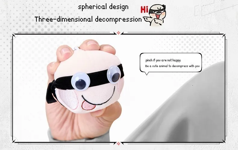 Unzip Plush Keychain Naraka Bladepoint Plush Keychains, Decompression ...