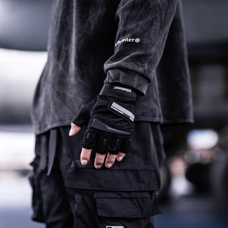 DHgate.com:Half-Finger Tactical Motorcycle Gloves with Reflective ...