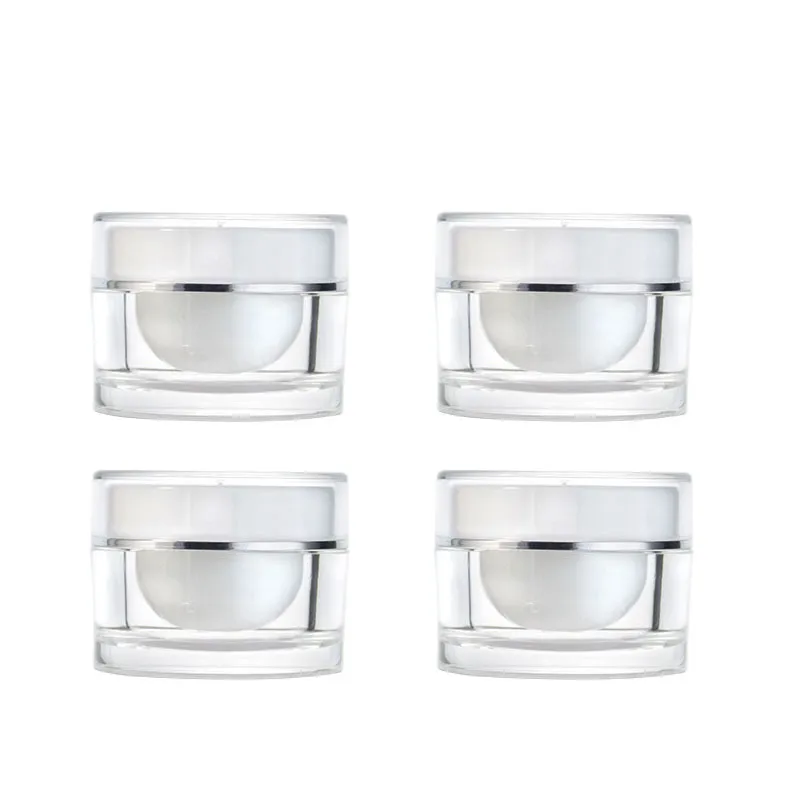 20ml Double Wall Acrylic Cosmetic Jars - Refillable Cream Pot ...