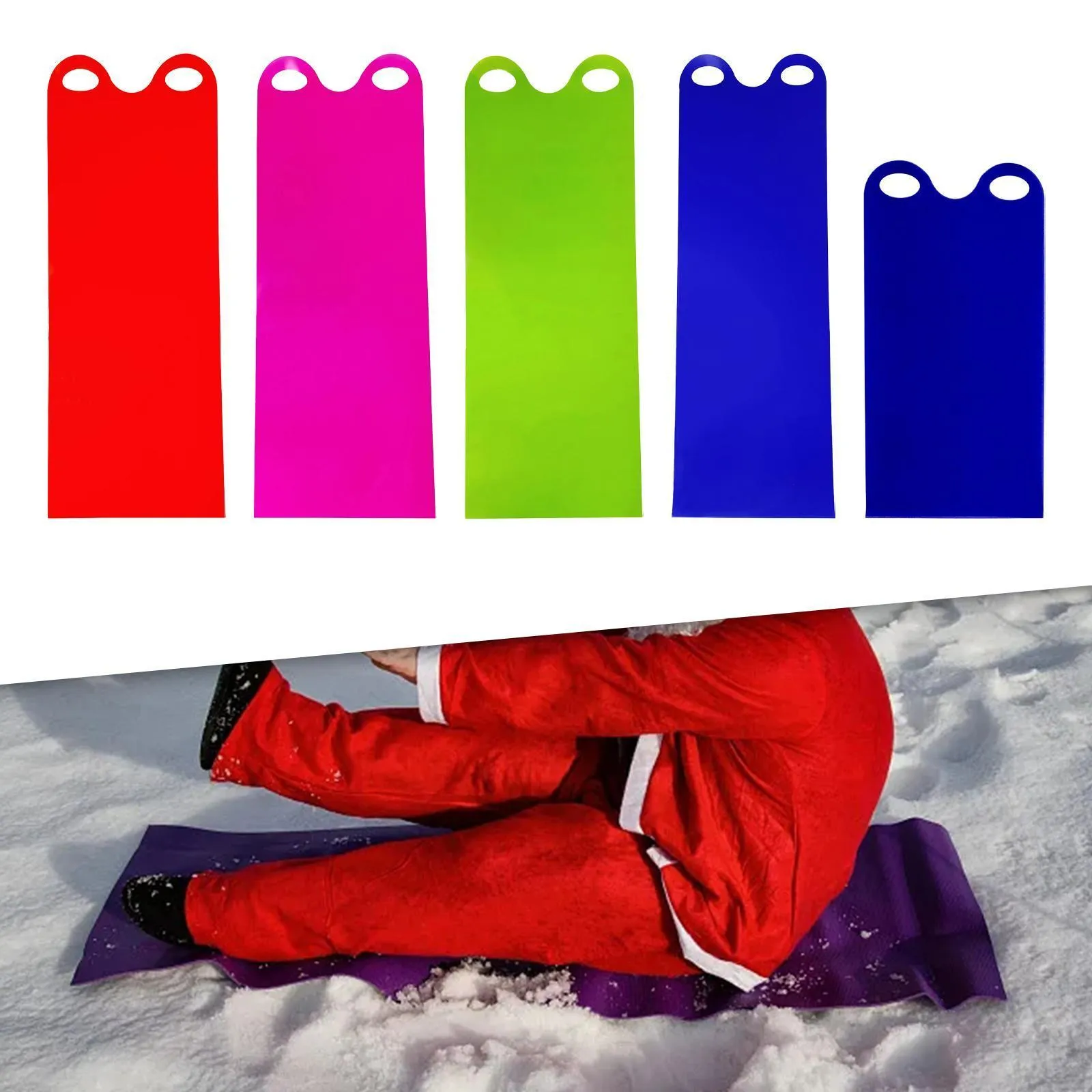 Flexible Snow Flying Carpet Sled - Roll Up Snowboard Mat for Winter Fun ...