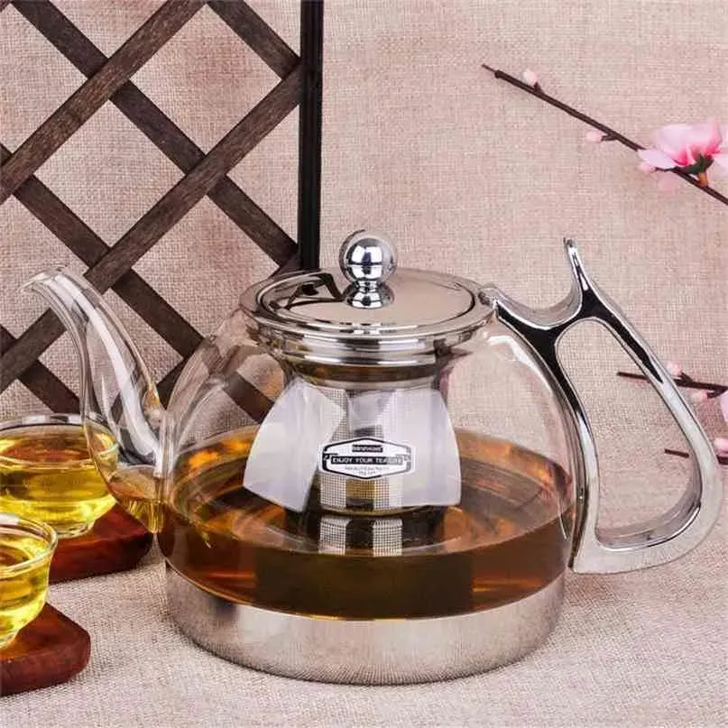 DHgate.com:Heat-Proof Glass Teapot Kettle for Electromagnetic Induction ...