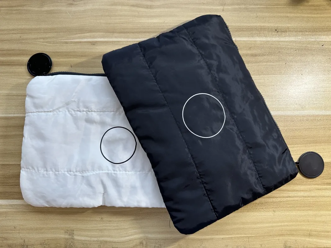 DHgate.com:Nylon Down Jacket Texture Zipper File Organizer Bag with ...