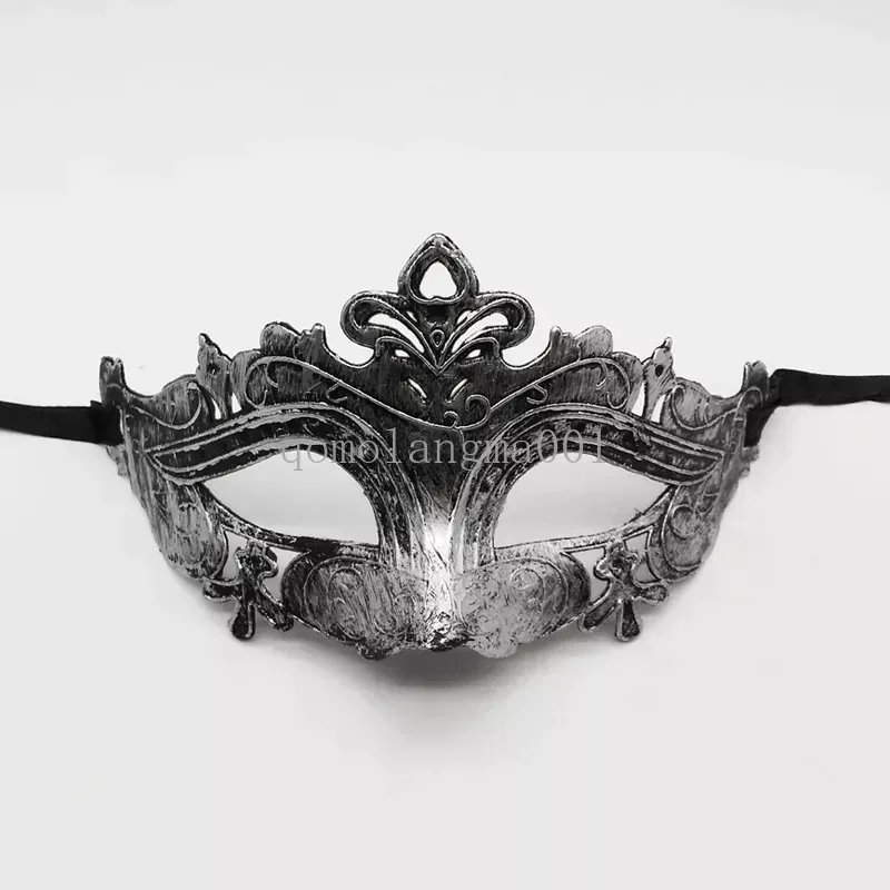2024 Plastic Mardi Gras Masquerade Metal Mask Half Retro Venetian Style ...