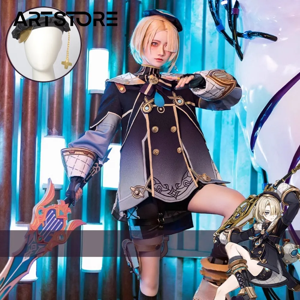 Genshin Impact Freminet Cosplay Costume Magician Uniform Suit Outfit ...