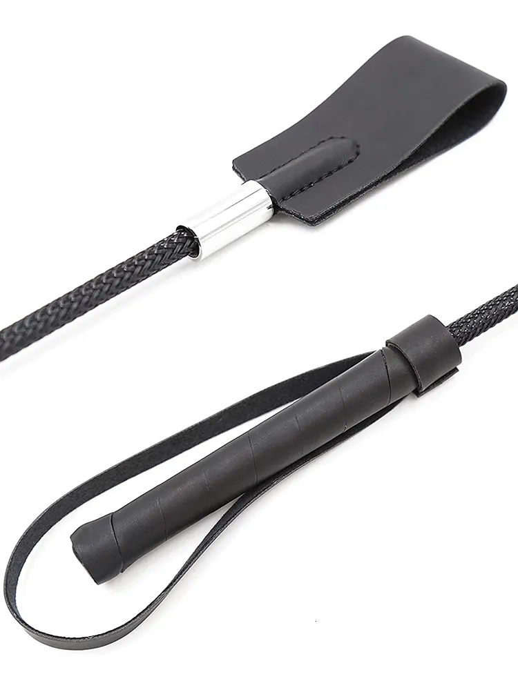 8'' Leather Riding Whip - Genuine Leather Horse Whip, Equestrian Crop ...