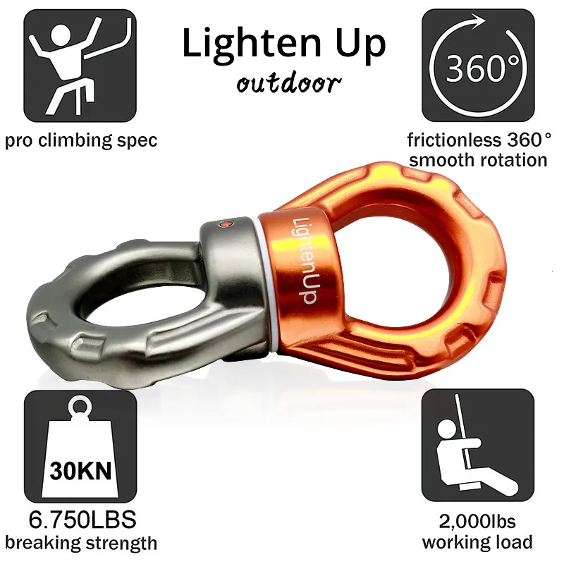 Safety Rotational Device With High Strength Carabiner Ring 30kN Swing ...