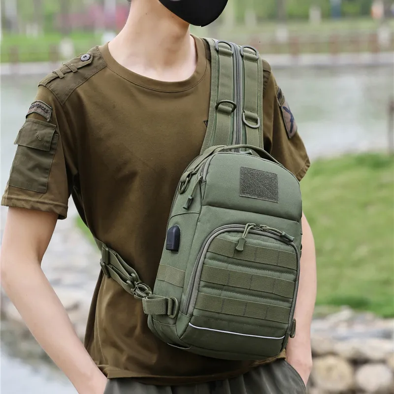 Miltitary Tactical Shoulder Bag Outdoor Army Airsoft Molle Small ...