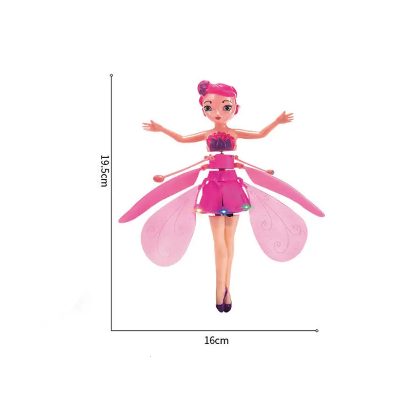 ElectricRC Flying Fairy Princess Doll Toys Infrared Induction Flying ...