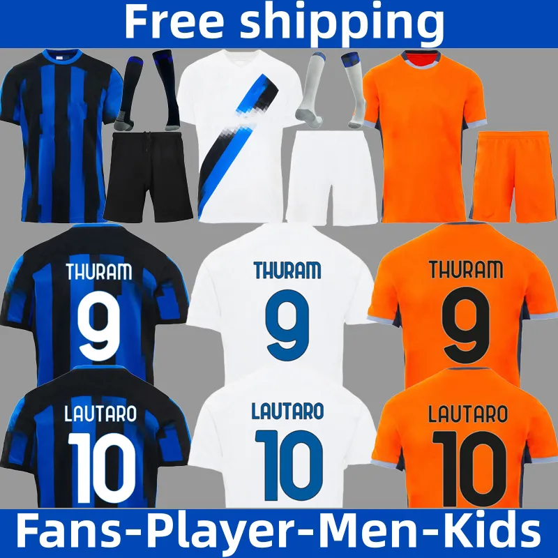2023/24 Inter Milan Home/Away/Third/Fourth Football Kits THURAM ...