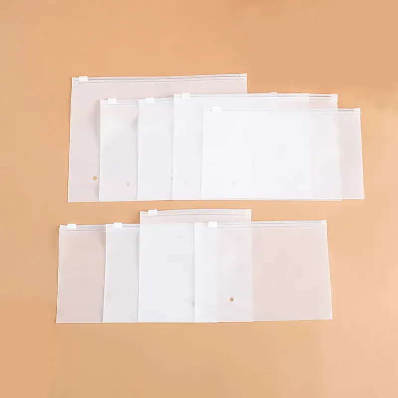 Wholesale Wholesale Zipper Bag Plastic Packaging Bags Frosted Matte PVC ...