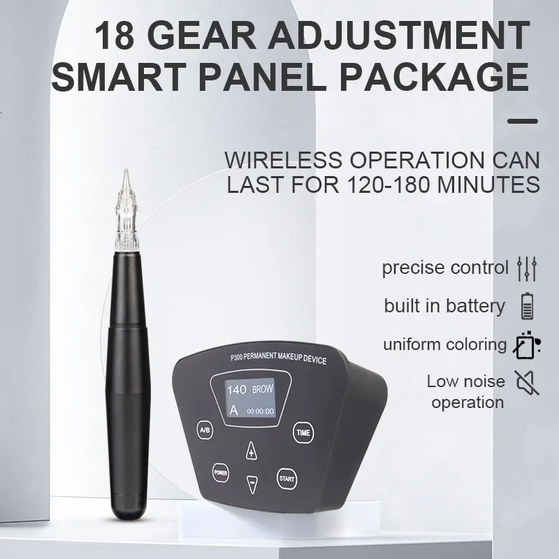 Tattoo Machine Pen Kit, ATTO Black Pearl P300 Dermograph Permanent ...