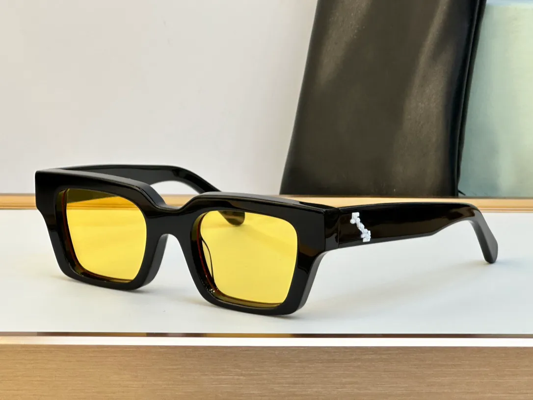 Black Yellow Lens Sunglasses for Men and Women, Designer Sunnies, UV400 ...