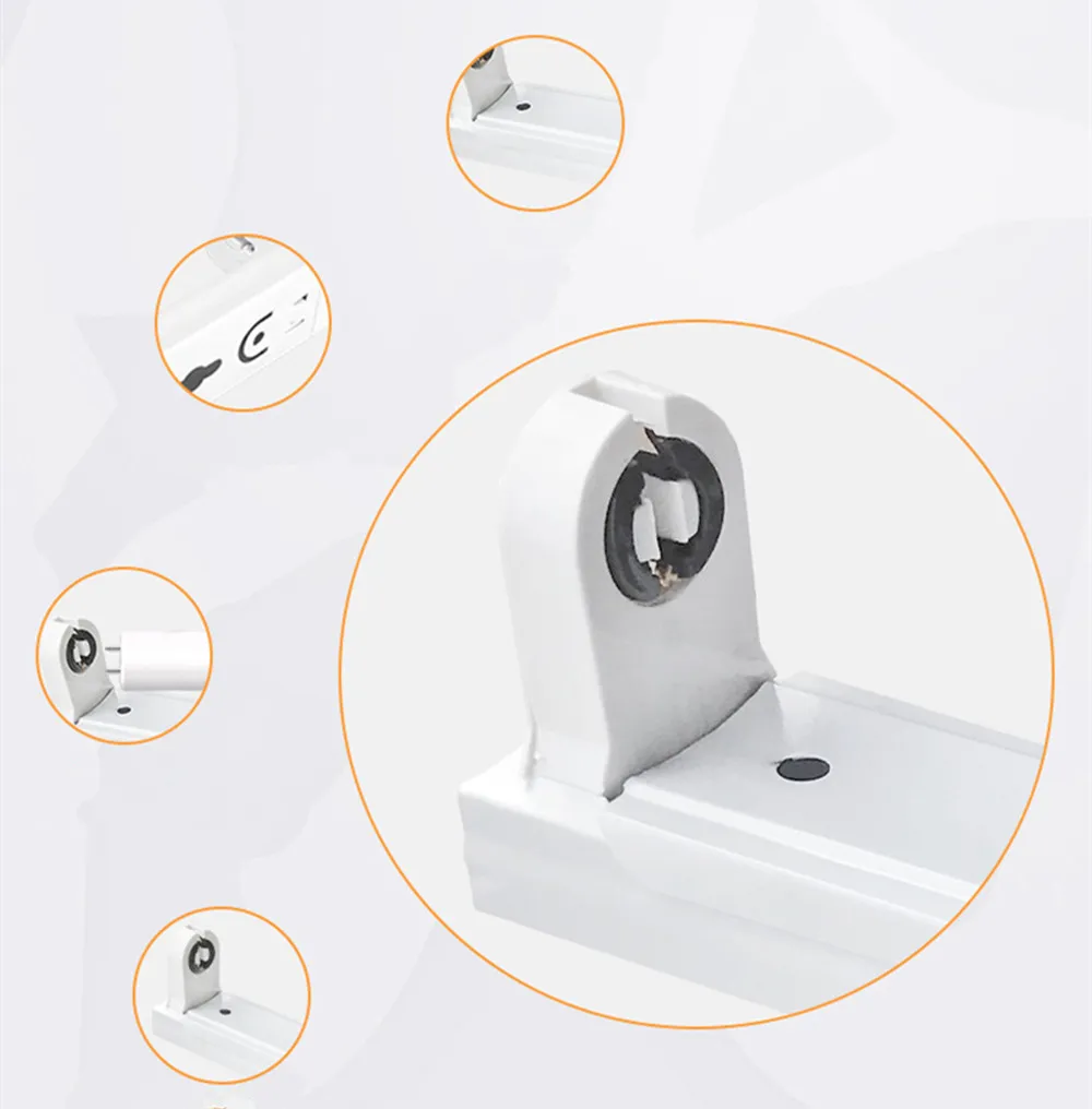 G13 Socket Base Holders For Led Tube Light Bulb Lamp 2ft 8ft Replace
