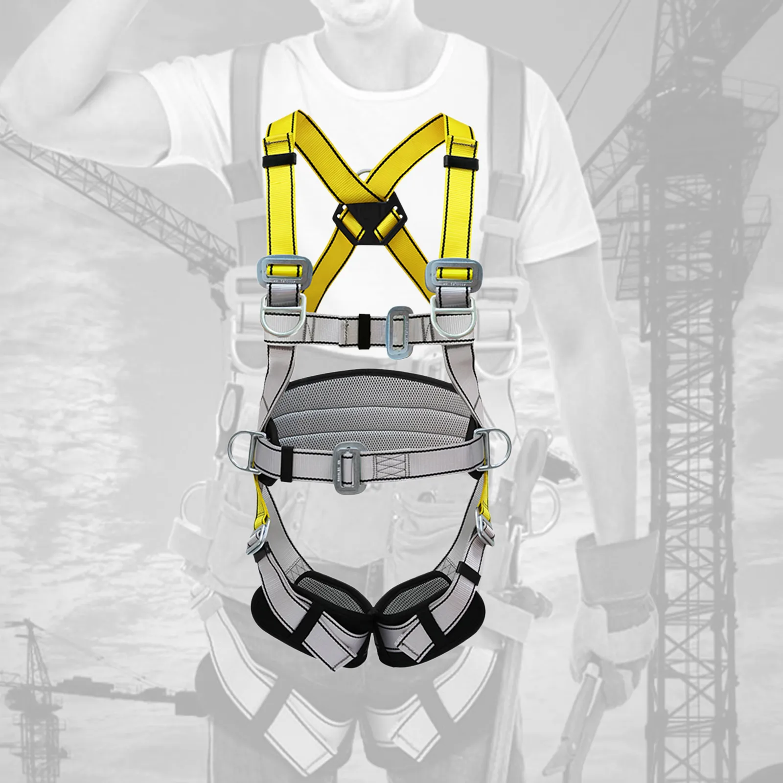 Climbing Harnesses Full Body Safety Harness For Men Women Outdoor Rock ...