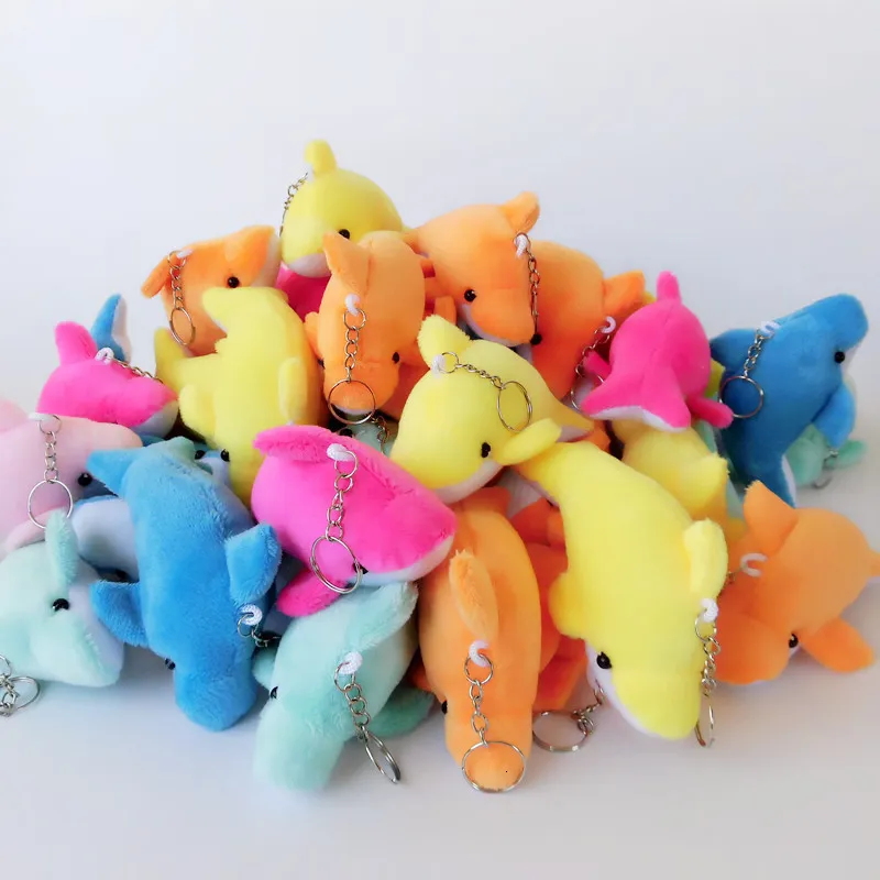 DHgate.com:Plush Keychains 100Pcs Cute Dolphin Plush Doll Keychain ...
