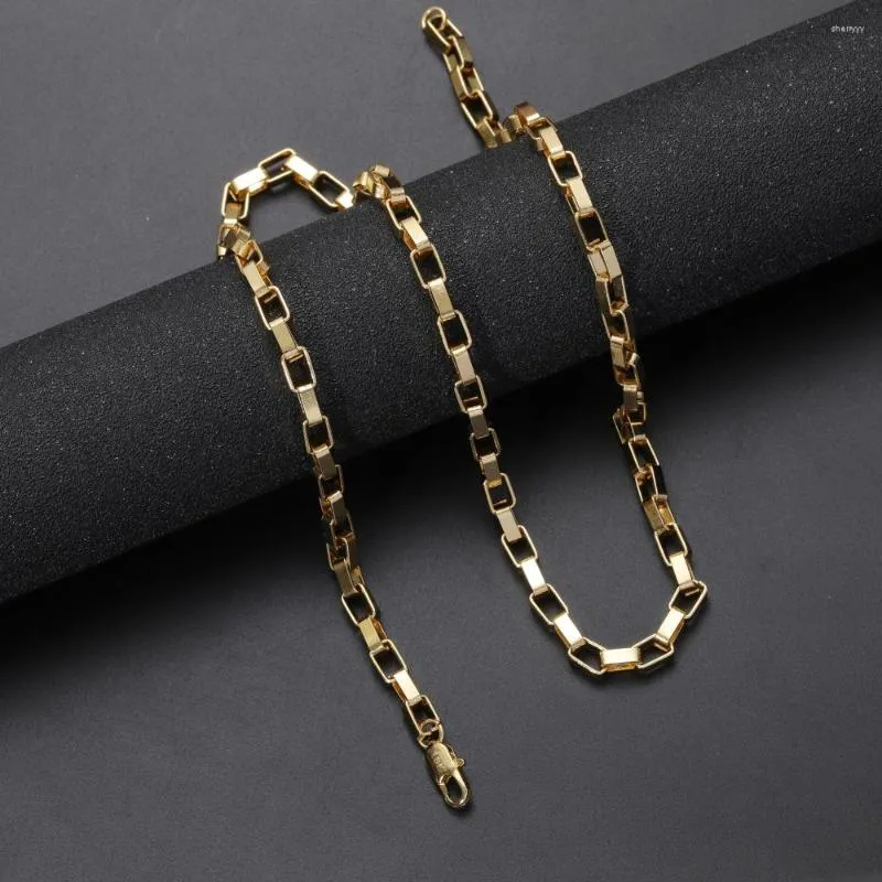 DHgate.com:18K Gold Plated Over 925 Sterling Silver 5MM Box Chain ...