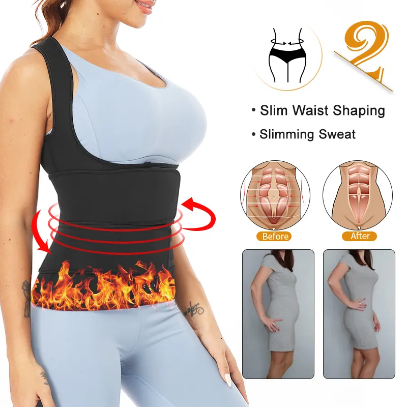Arm Shaper Waist Trainer Body For Women Plus Size 2 Straps Steel Bones ...
