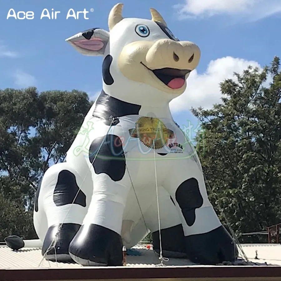 Wholesale Inflatable Cows Giant Sitting Dairy Cow Inflatable, Large PVC ...