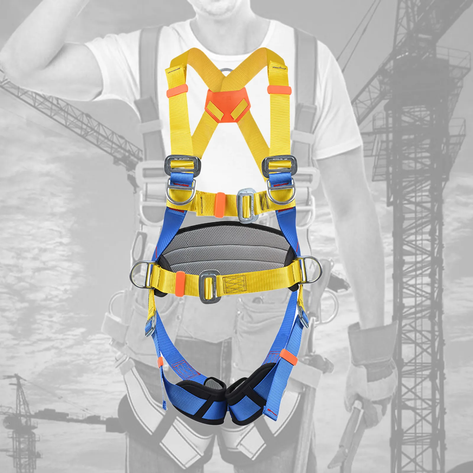 Climbing Harnesses Full Body Safety Harness For Men Women Outdoor Rock ...