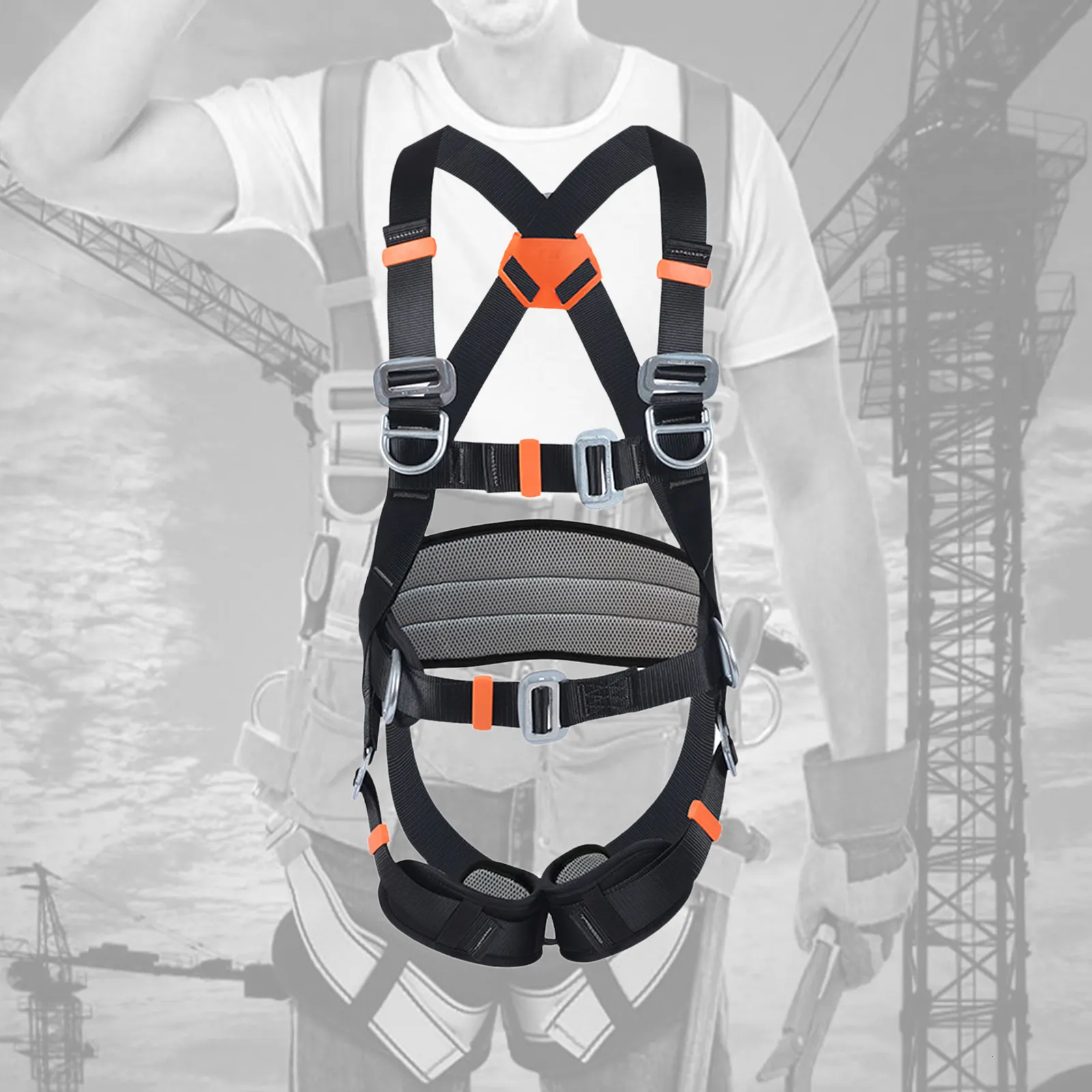 Climbing Harnesses Full Body Safety Harness For Men Women Outdoor Rock ...