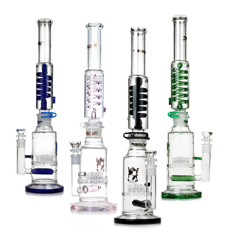 Wholesale Phoenix Straight Double Percolator Bong With Glycerin ...