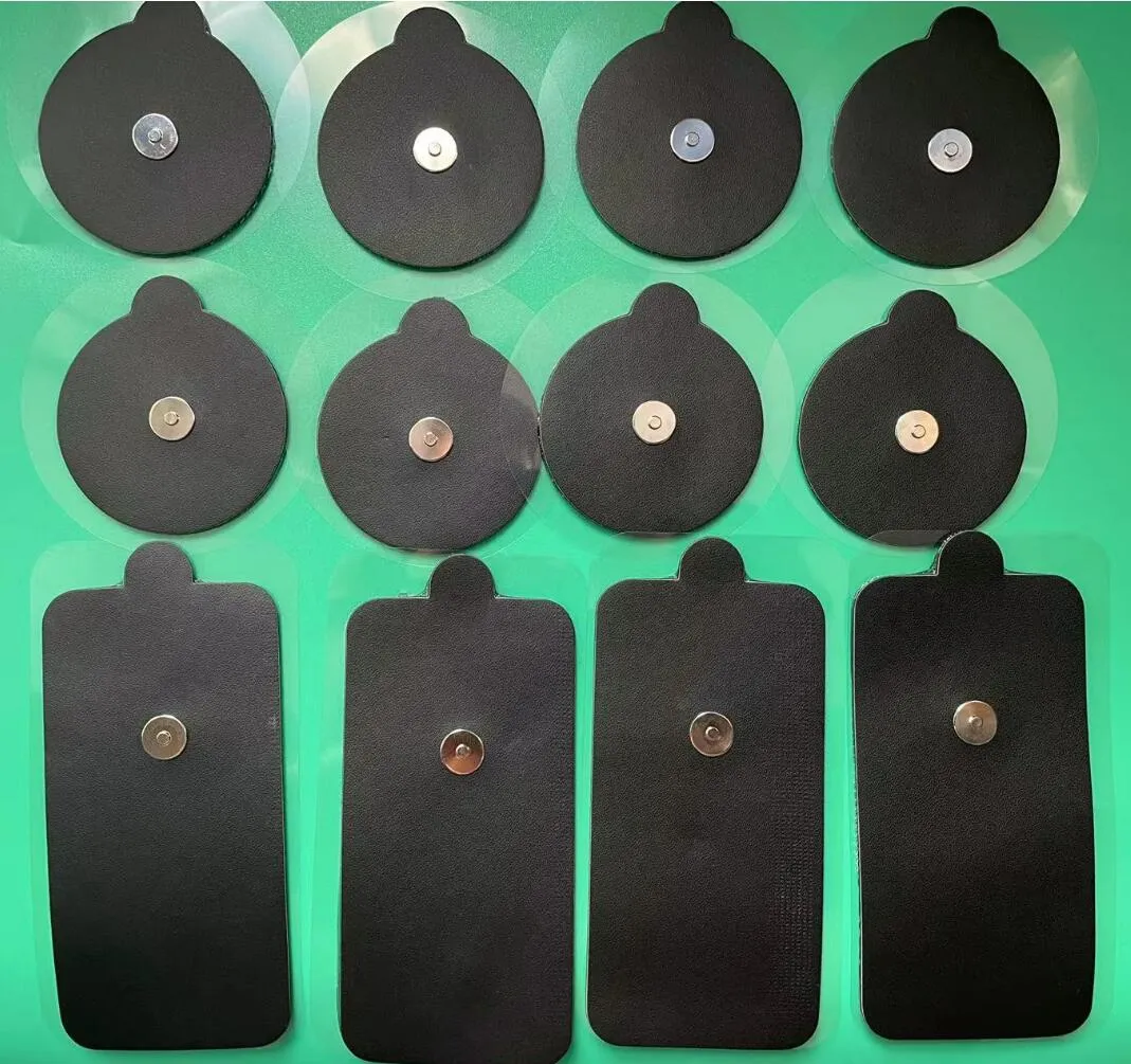 Tens Electrode Pads: Black Magnetic Buckle Replacement Pads For EMS ...