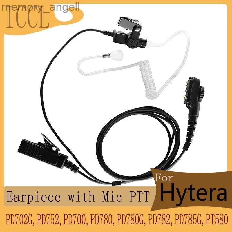 Hytera Walkie Talkie Headset: ICCL Earpiece w/ Mic PTT - Compatible ...