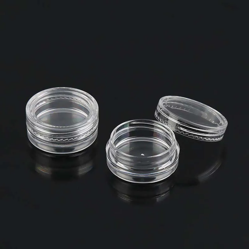 Wholesale 5g Clear Plastic Jars Cosmetic Containers For Wax, Oils, Balm ...