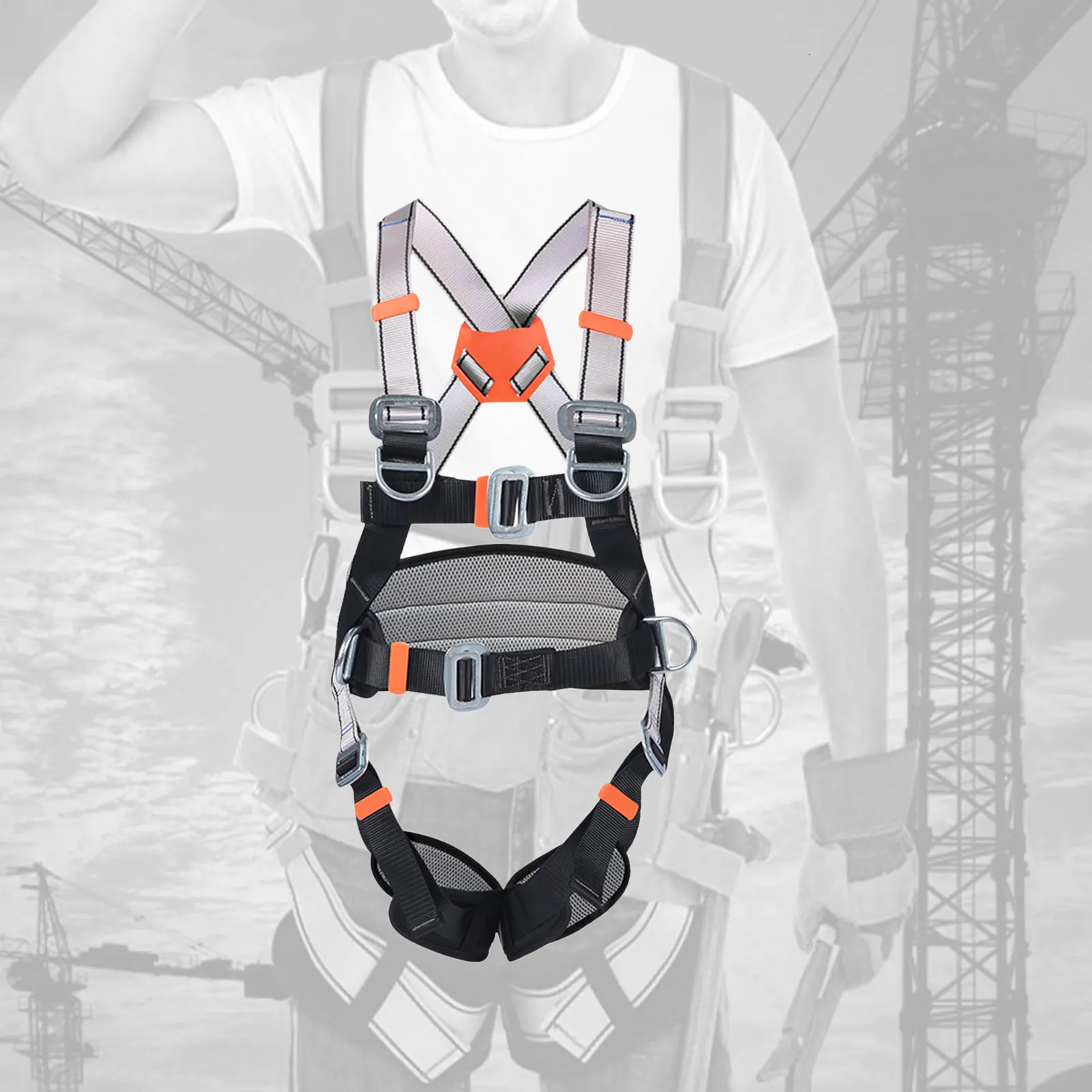 Climbing Harnesses Full Body Safety Harness For Men Women Outdoor Rock ...