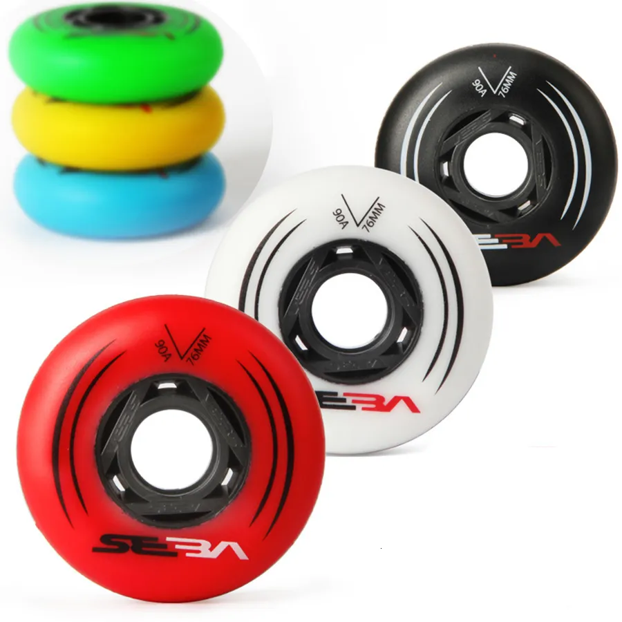 Inline Roller Skates 100 Original SEBA Wheels 85A For Slalom And 90A ...