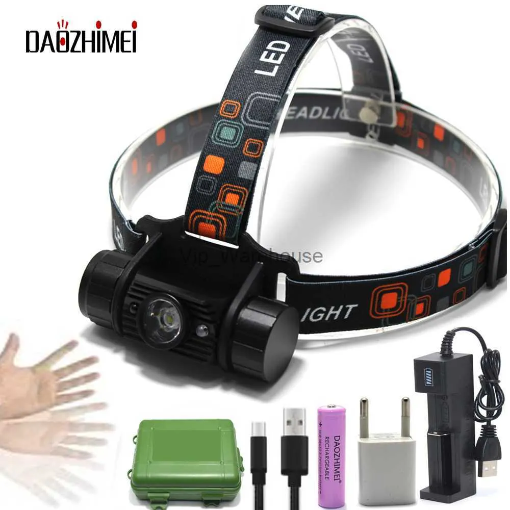 DHgate.com:350 Lumen Mini IR Sensor Headlamp, USB Rechargeable Lantern ...