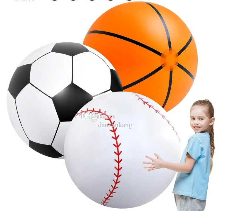 Large Exercise Ball: 70cm Inflatable Beach Ball, Giant Outdoor ...