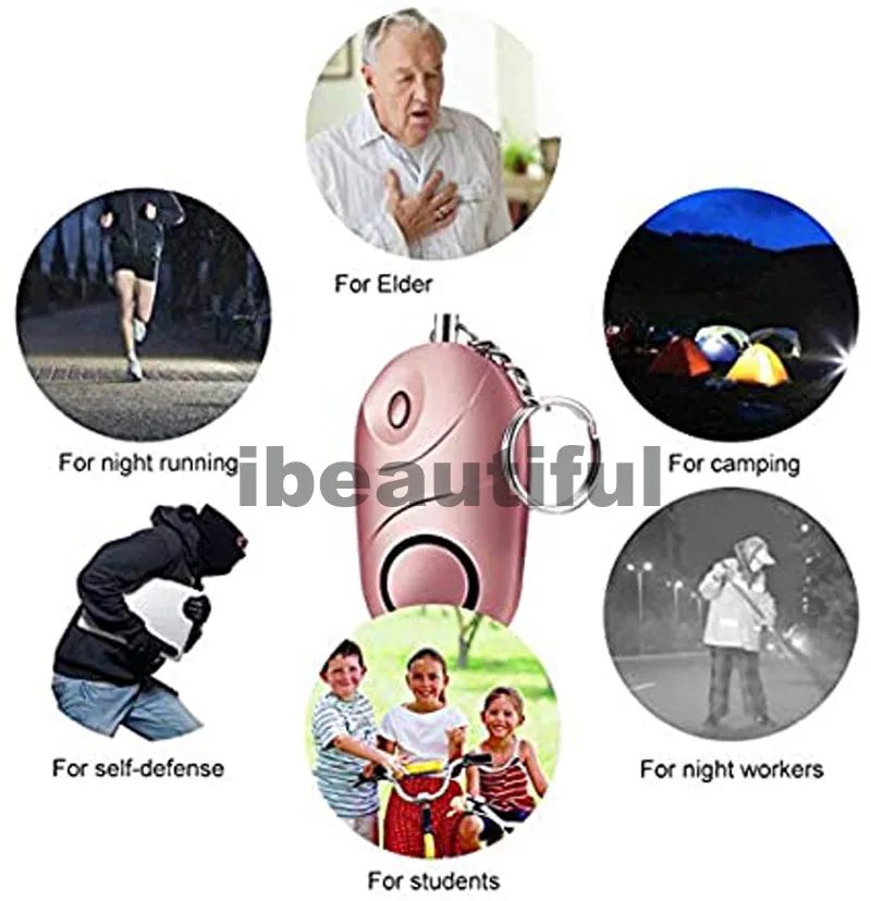 Personal Alarm Keychain 130dB Loud Safety Scream Alert For Women, Kids ...