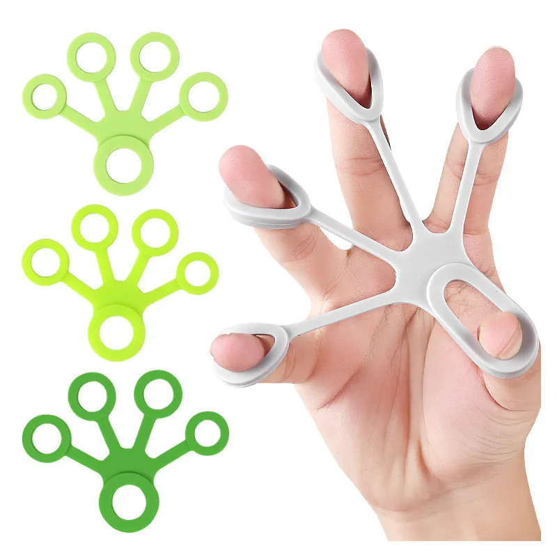 Silicone Hand Grip Exerciser: Finger Strengthener & Hand Expander ...