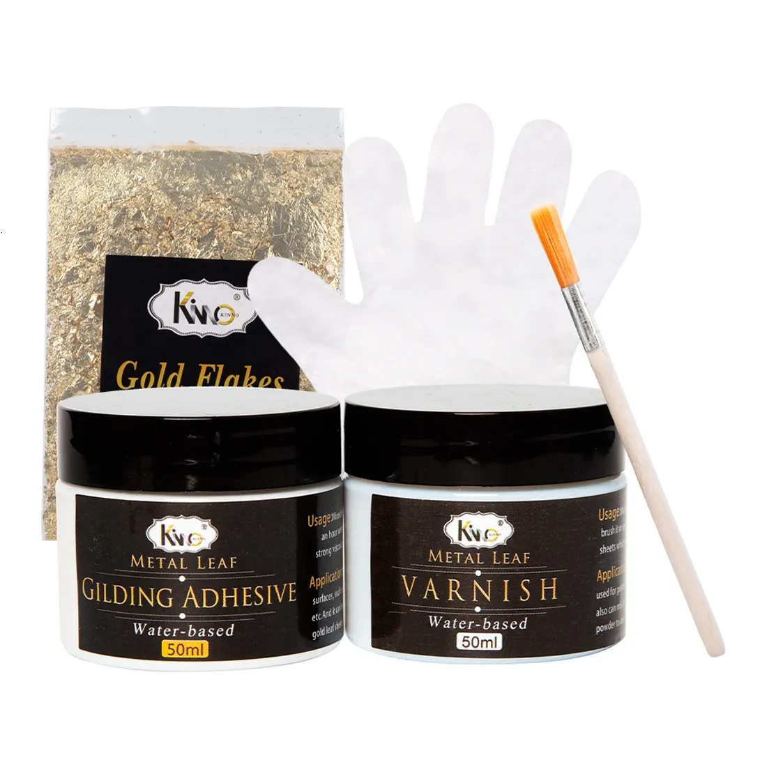 Gilding Adhesive Glue 50ML: Water-Based Varnish for Gold Leaf Foil ...