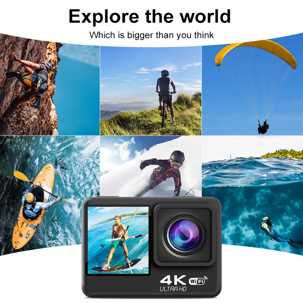 DHgate.com:4K60FPS Action Camera with Touch Screen, Waterproof Sports ...