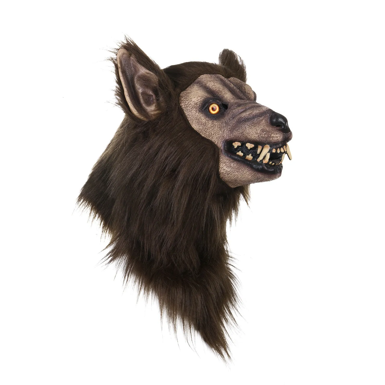 Party Masks Scary Werewolf Masks Realistic Latex Wolf Headgear For ...