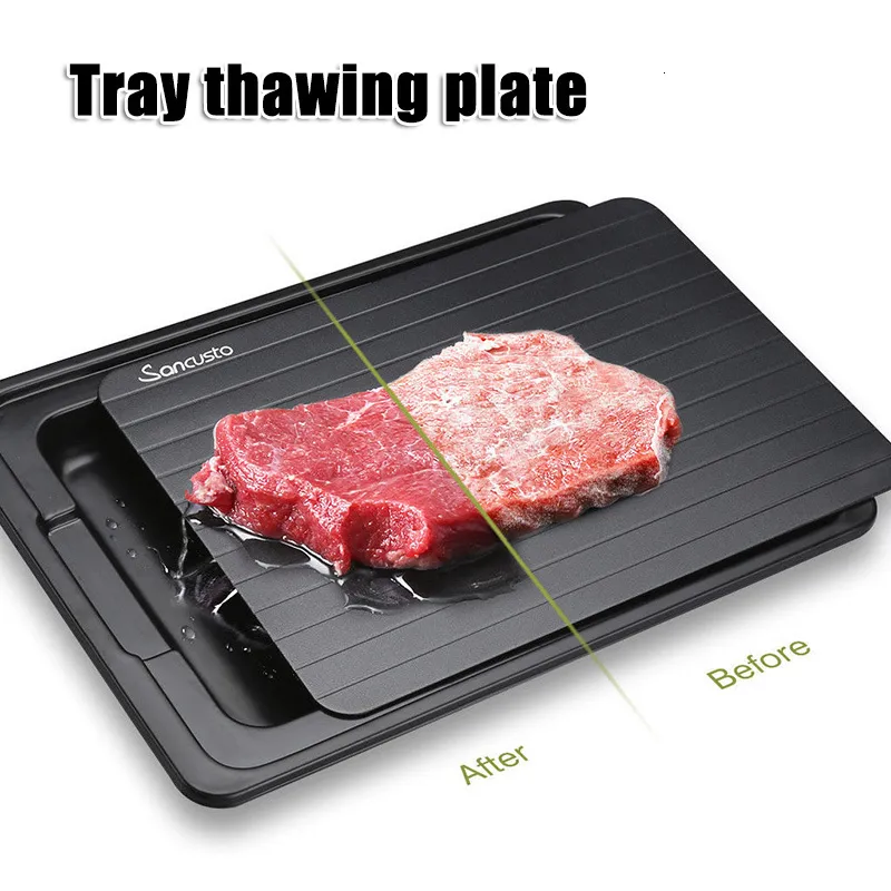 Chopping Block Fast Defrosting Tray with Cleaner, Frozen Meat Defrost ...