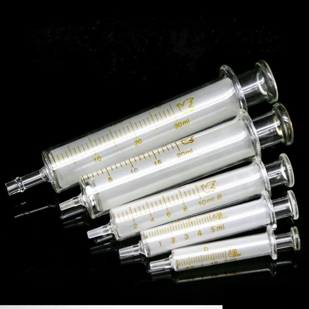 Wholesale All Size 1mL To 100mL Lab Disposable Glass Injection Syringes ...