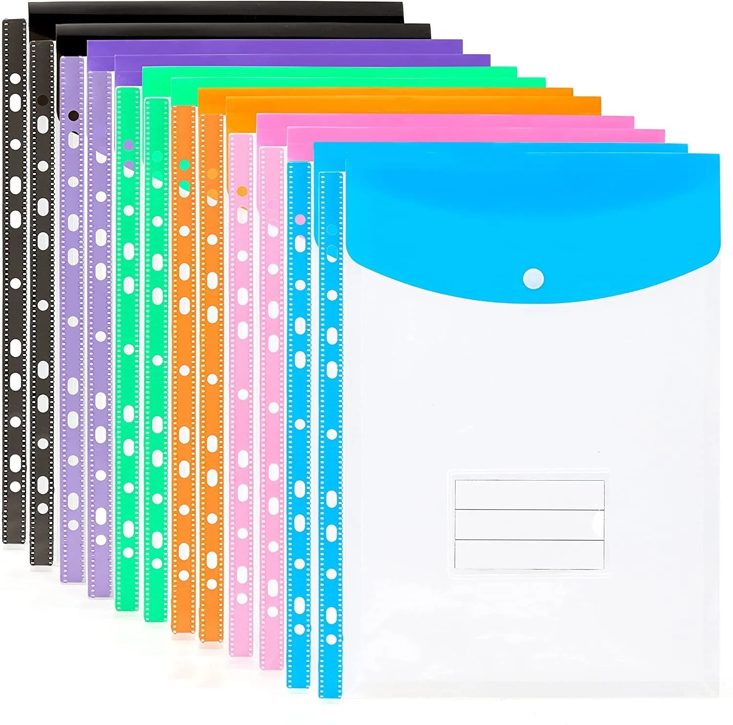 A4 Expandable Plastic Binder Folder with Pockets - Heavy Duty Filing ...