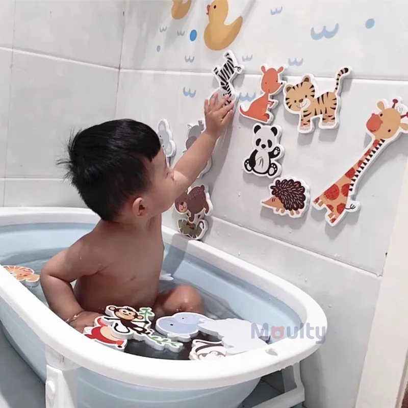 DHgate.com:Educational Animal Foam Bath Toys with Storage Bag, Bathtub ...