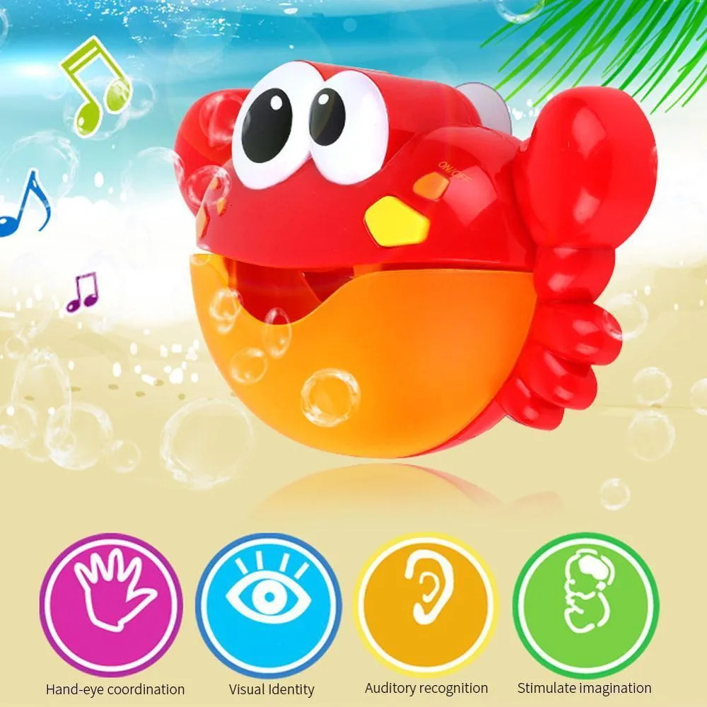 Crab Bubble Bath Toy - Automatic Bubble Maker with Nursery Rhymes ...