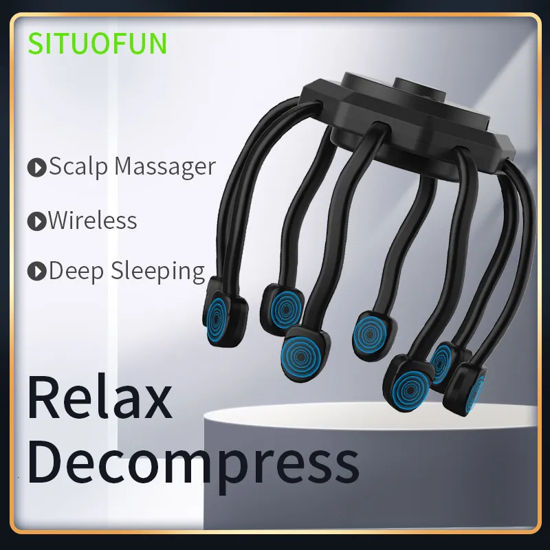 DHgate.com:Electric Head Massager, Vibration Head Scratcher, Octopus ...