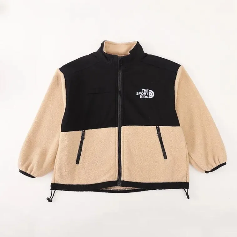 DHgate.com:2024 Kids Fleece Jacket Unisex Casual Embroidery Letter ...