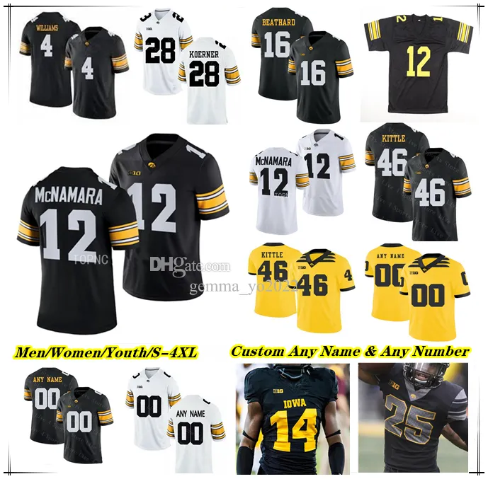 Iowa Hawkeyes Football Jerseys For Men In Black Color From Gemma_young ...
