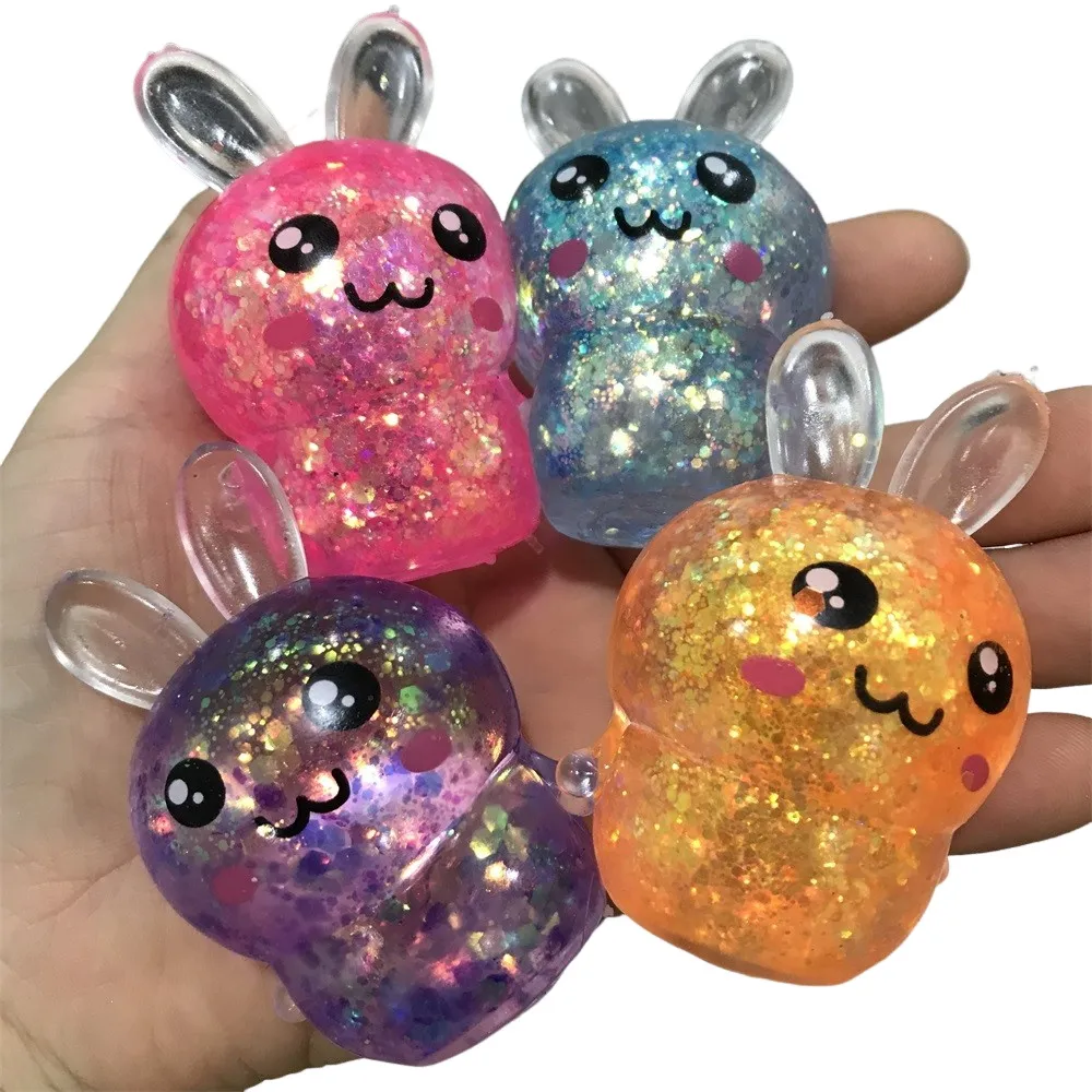 Sensory Rabbit Jelly Stress Toy Stretchy Squeeze Fidget Toys For ...